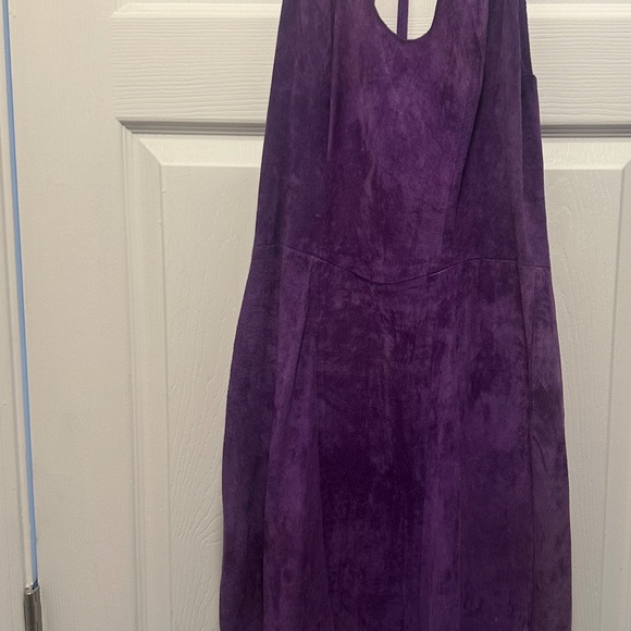 Suede vintage dress | Dresses | Elegant Purple Backless Dress | Poshmark